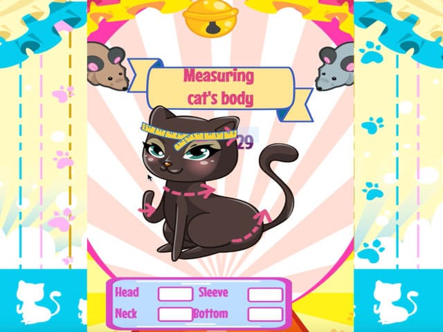 CAT FASHION DESIGNER online game | POMU Games