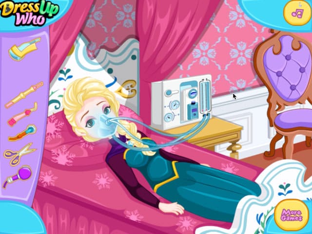 ELSA'S STOMACH VIRUS online game | POMU Games