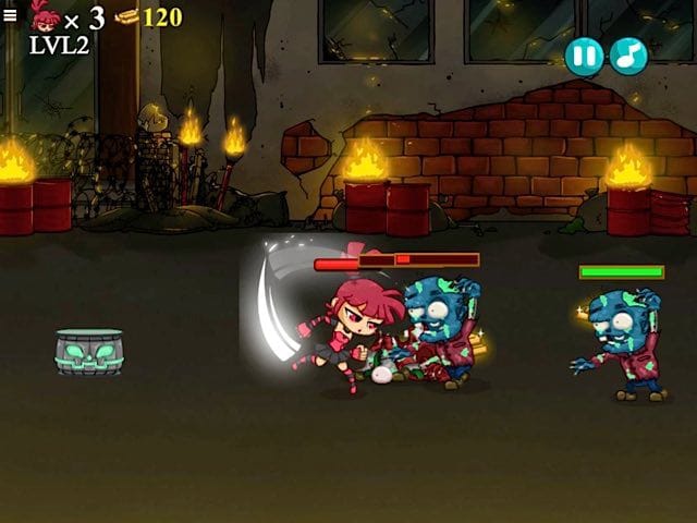 ZOMBIES EAT MY STOCKING online game | POMU Games