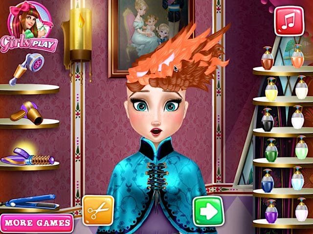 ICE PRINCESS REAL HAIRCUTS online game | POMU Games
