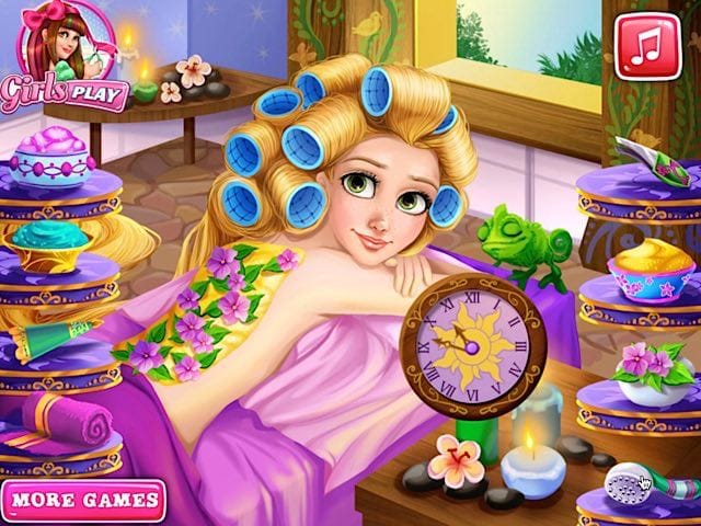 BLONDE PRINCESS SPA DAY online game | POMU Games