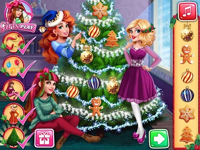 GIRLSPLAY CHRISTMAS TREE DECO online game | POMU Games