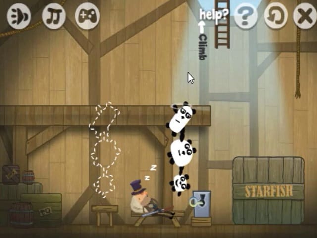 THREE PANDAS online game | POMU Games
