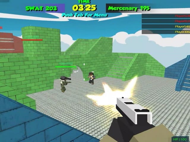 BLOCKY COMBAT SWAT 3 online game | POMU Games