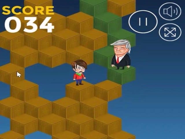TRUMP RUN online game | POMU Games