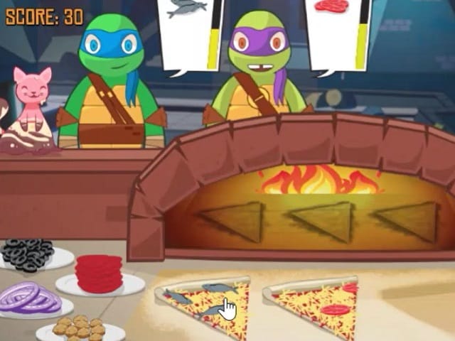 TMNT PIZZA LIKE A TURTLE DO online game | POMU Games