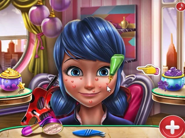 LADYBUG GLITTER MAKEUP online game | POMU Games