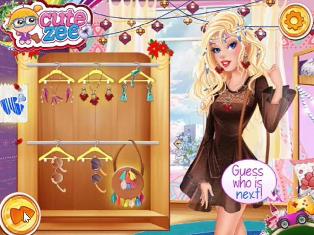 GIRLS HIPPIE WEEKEND online game | POMU Games