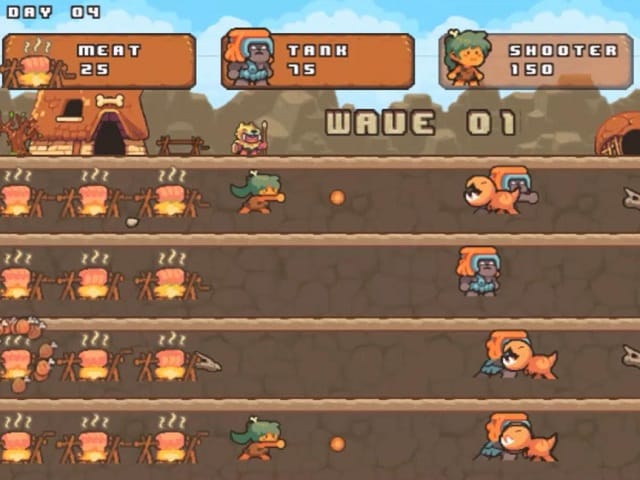 PREHISTORIC WARFARE online game | POMU Games