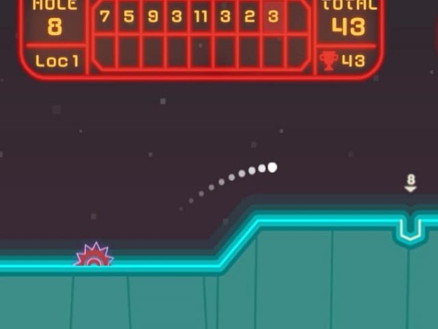 SUPER NEON GOLF online game | POMU Games