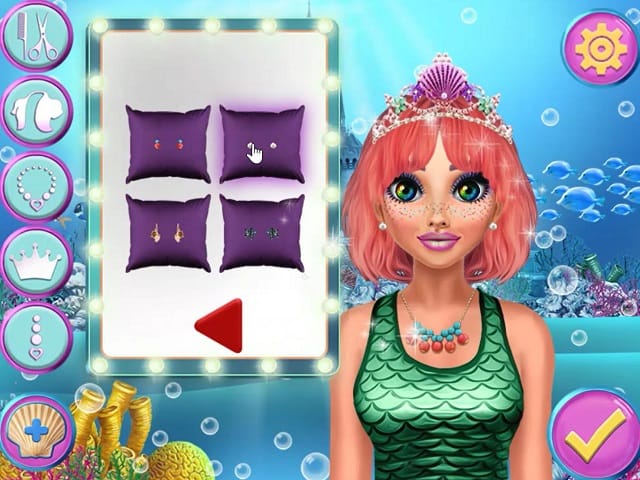 MERMAIDS MAKEUP SALON online game | POMU Games