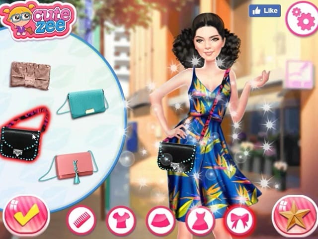 KENDALL FASHION COLOR TEST online game | POMU Games