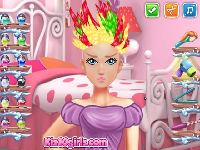 BARBIE FASHION HAIR SALOON online game | POMU Games