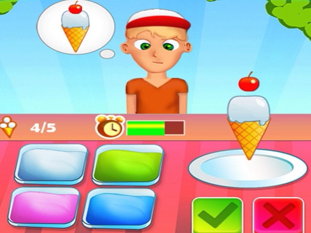 ICE-CREAM, PLEASE! online game | POMU Games