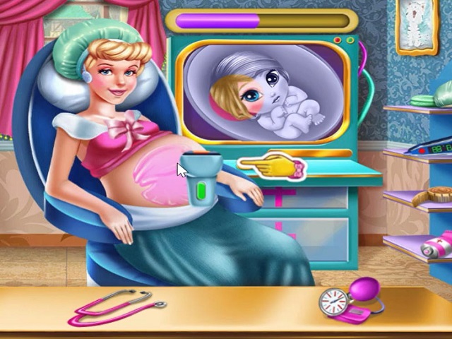 CINDERELLA PREGNANT CHECK-UP online game | POMU Games