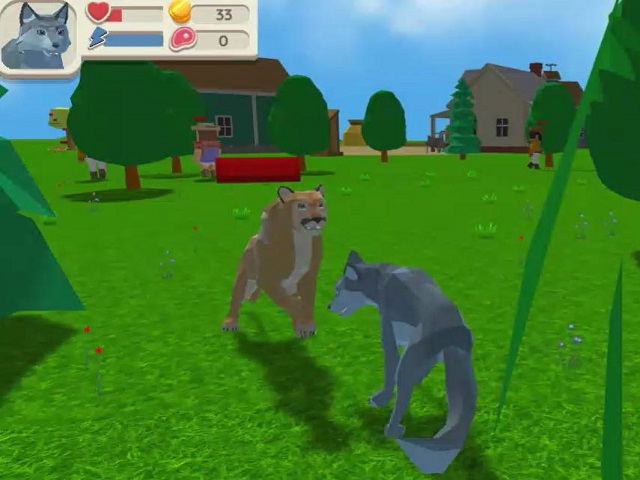 WOLF SIMULATOR : WILD ANIMALS 3D online game | POMU Games