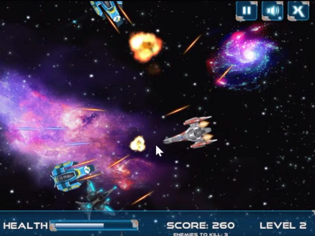 GALACTIC SHOOTER online game | POMU Games