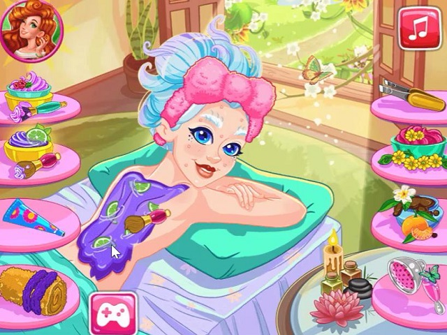 CRYSTAL'S SPRING SPA DAY online game | POMU Games