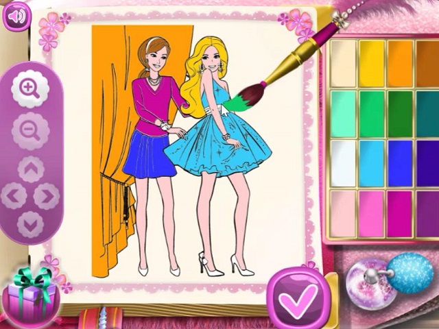 DOLL COLORING BOOK online game | POMU Games