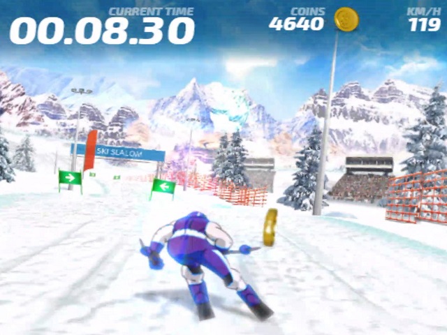 SKI SLALOM 3D online game | POMU Games