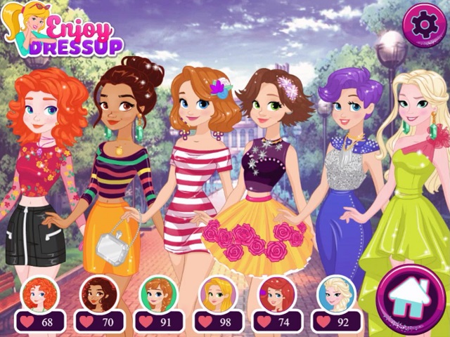 STYLE BATTLE DISNEY PRINCESSES online game | POMU Games