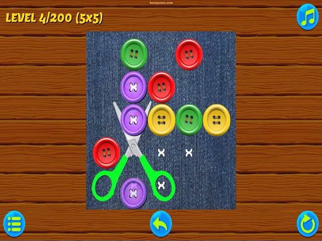 BUTTONS AND SCISSORS online game | POMU Games