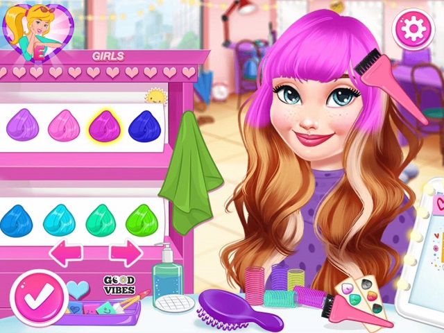 DISNEY PRINCESSES MAKEOVER SALON online game | POMU Games