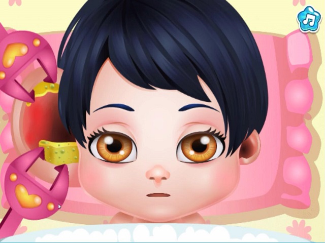 BABY SNOW SICK DAY online game | POMU Games