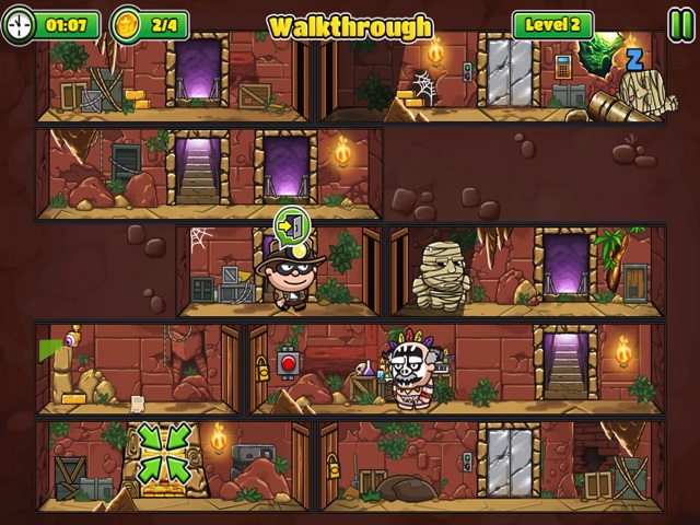 BOB THE ROBBER 5 THE TEMPLE ADVENTURE online game | POMU Games