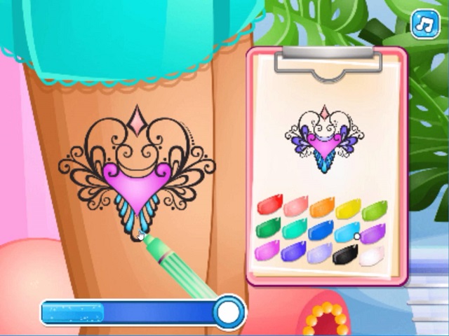 FUN TATTOO SHOP online game | POMU Games