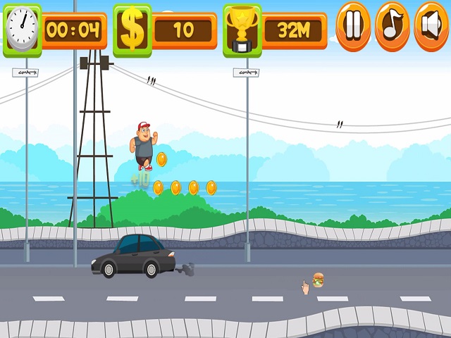 CRAZY RUNNER online game | POMU Games