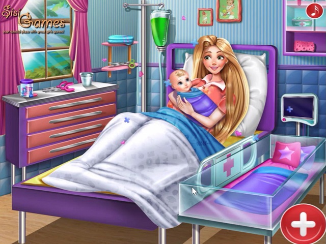 GOLDIE PRINCESS MOMMY BIRTH online game | POMU Games