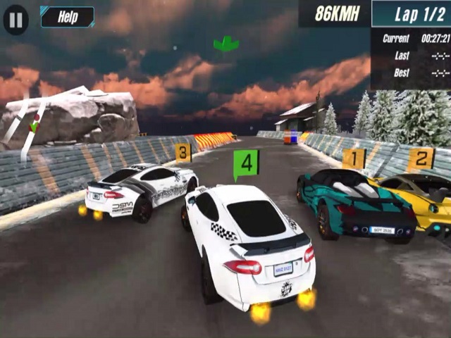ICE RIDER RACING CARS online game | POMU Games