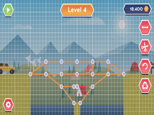 BUILD A BRIDGE online game | POMU Games