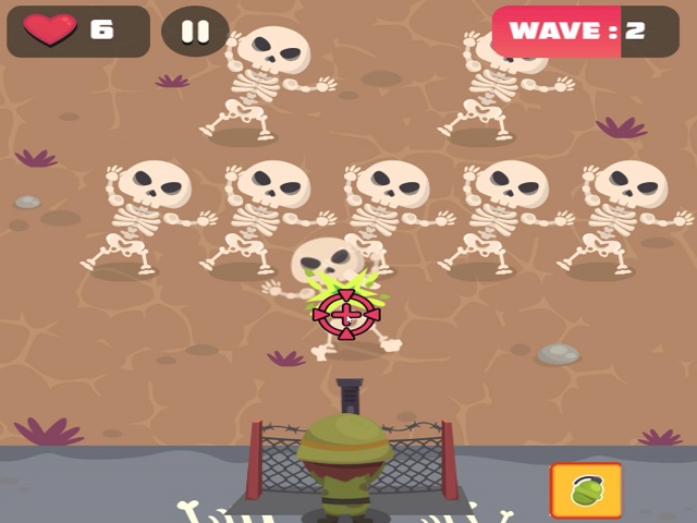 SKELETON DEFENSE online game | POMU Games