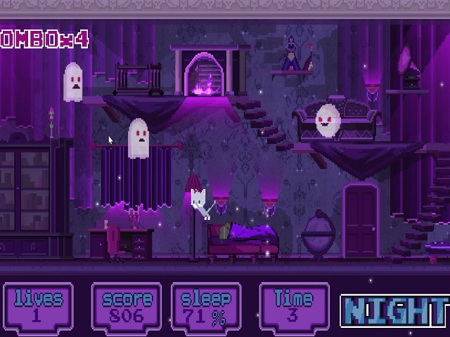CAT AND GHOSTS online game | POMU Games