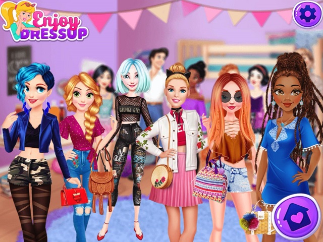 DISNEY DORM PARTY online game | POMU Games
