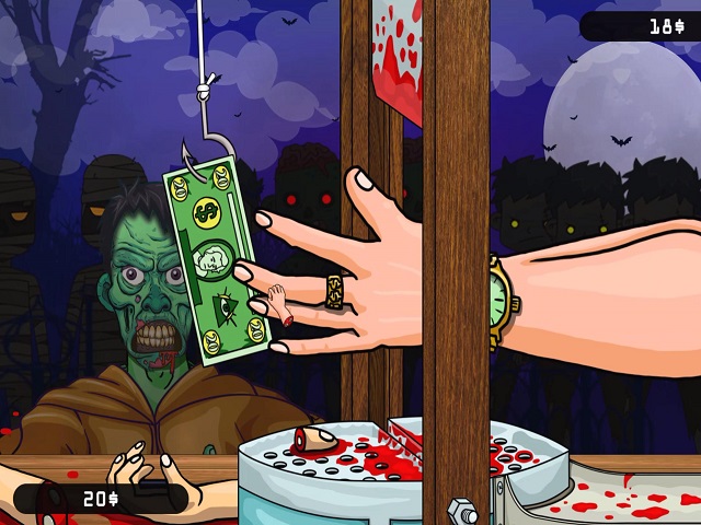 HANDLESS MILLIONAIRE ZOMBIE FOOD online game | POMU Games