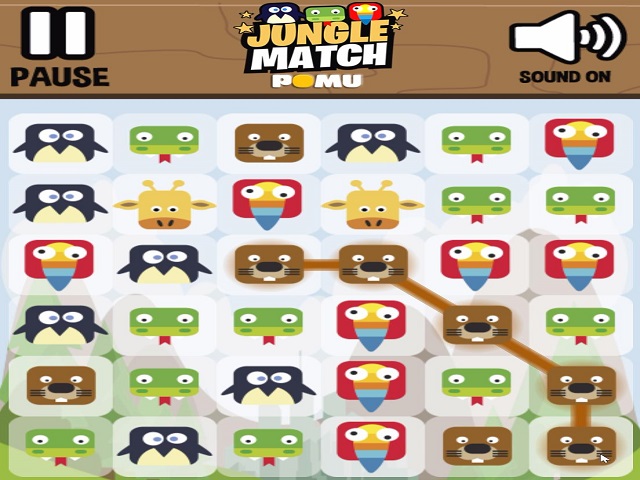 JUNGLE MATCH online game | POMU Games