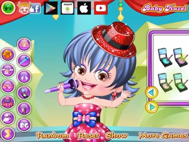 BABY HAZEL SINGER DRESSUP online game | POMU Games