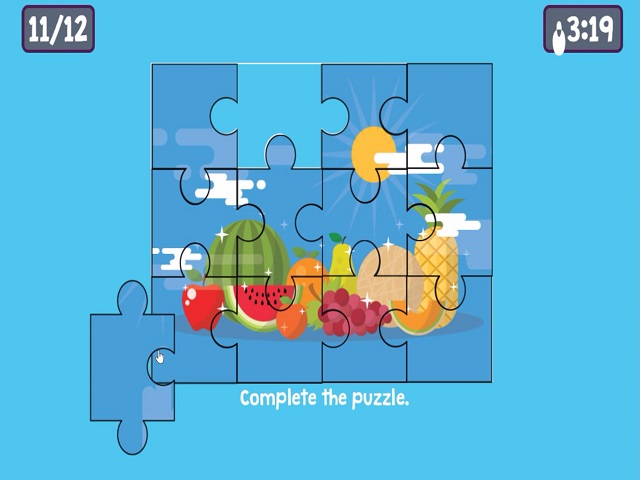DRAGGABLE PUZZLE online game | POMU Games