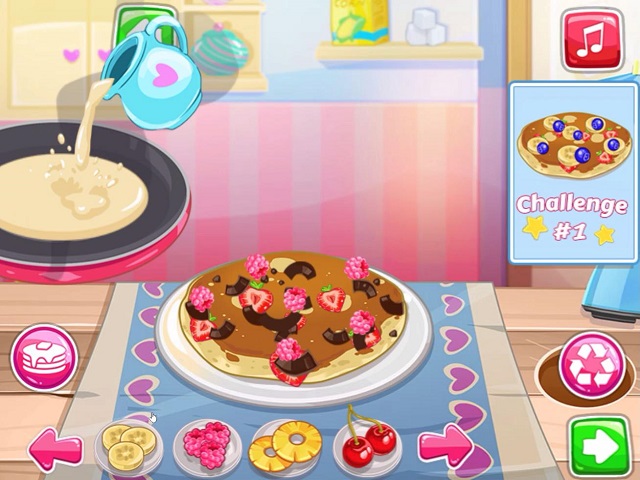 SWEETEST PANCAKE CHALLENGE online game | POMU Games