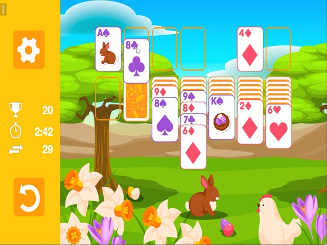 SOLITAIRE CLASSIC EASTER online game | POMU Games