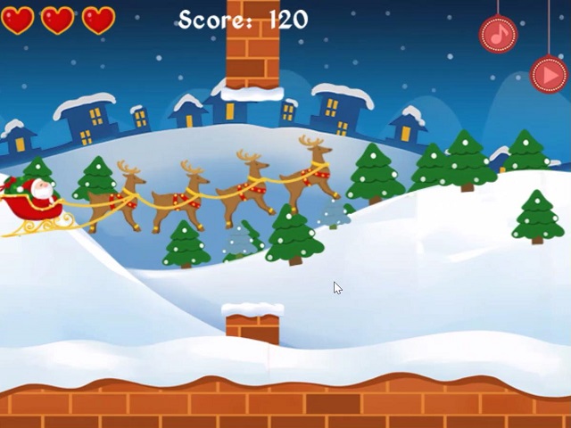 SANTA CLAUS CHIMNEY CHALLENGE online game | POMU Games