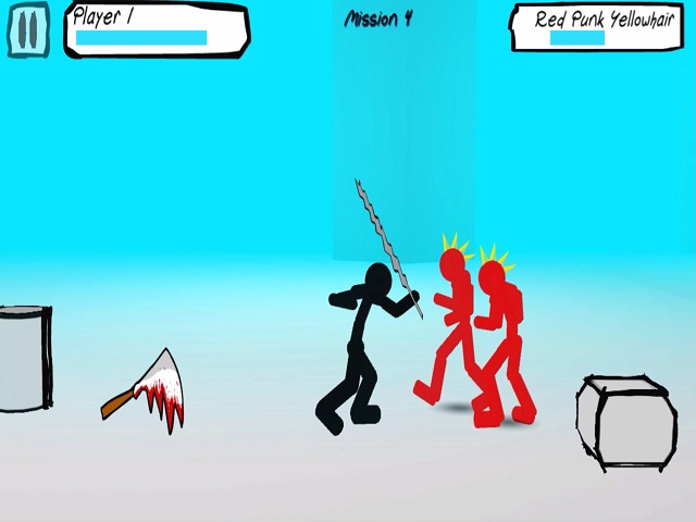 STICKMAN STREET FIGHTING 3D online game | POMU Games