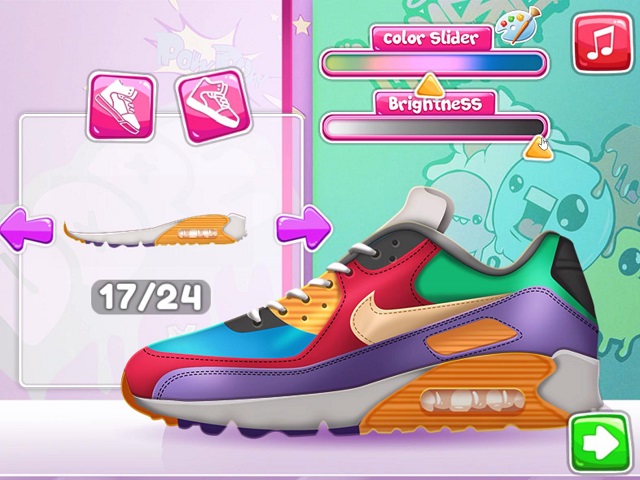 DIY TRENDY SNEAKERS online game | POMU Games