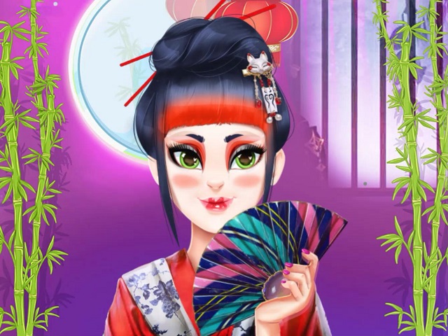 GEISHA GLASS SKIN ROUTINE online game | POMU Games