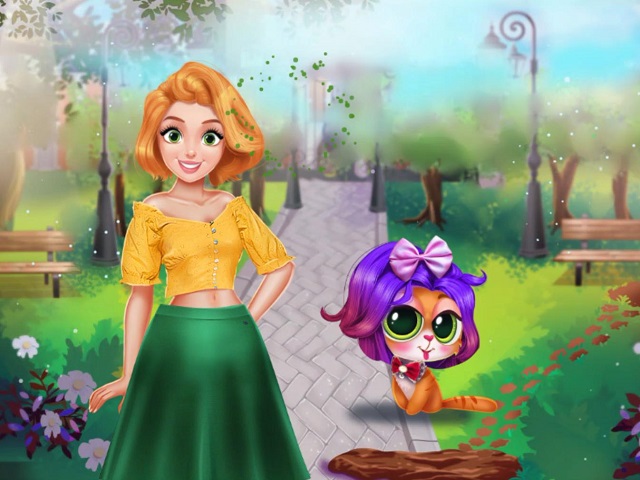 BLONDE PRINCESS KITTY RESCUE online game | POMU Games