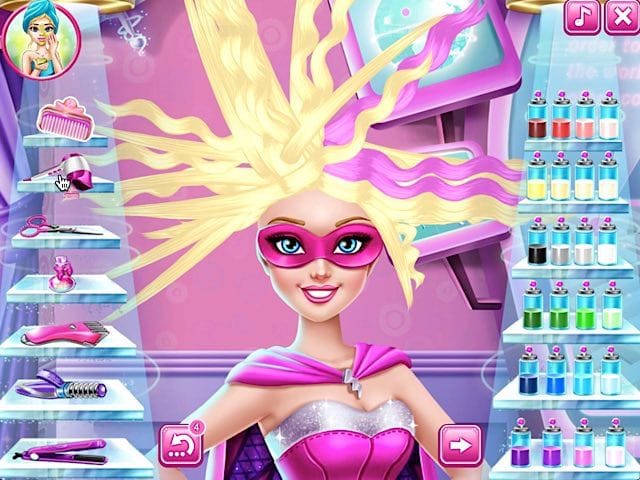 Super Barbie Real Haircuts Online Game Pomu Games